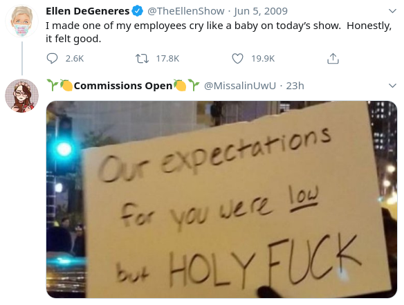 This Old Tweet From Ellen's Past Is Coming Back to Haunt Her