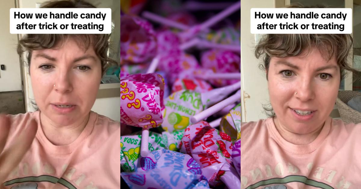 This Mom Lets Her Kids Eat All Their Halloween Candy on TikTok
