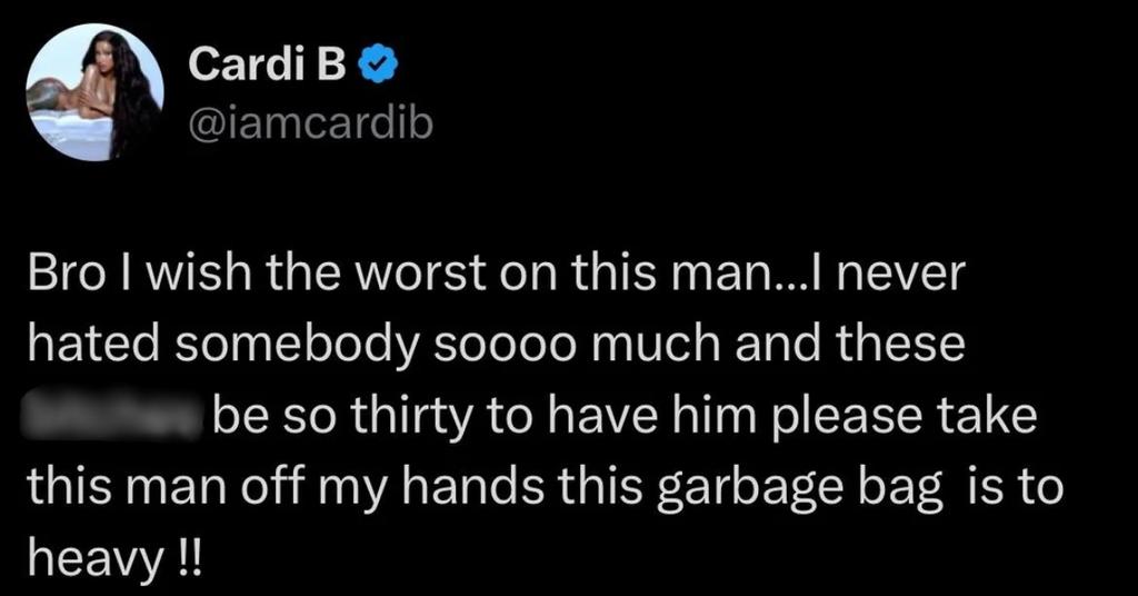 Cardi B Deleted Tweets About Offset According to Fans