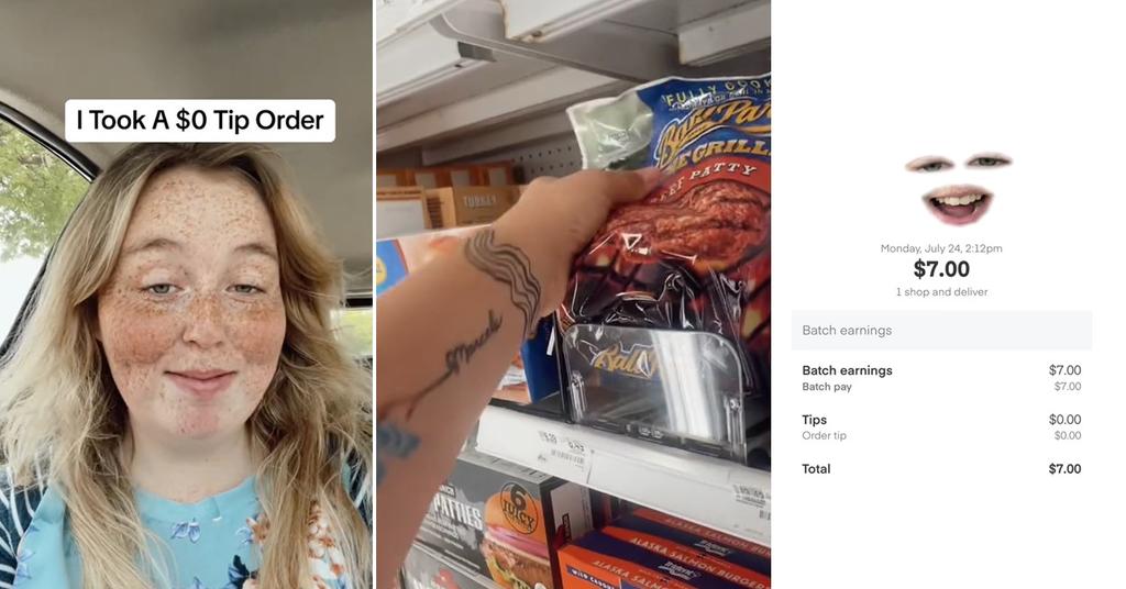 Instacart Driver Took a $0 Tip Order as an Experiment