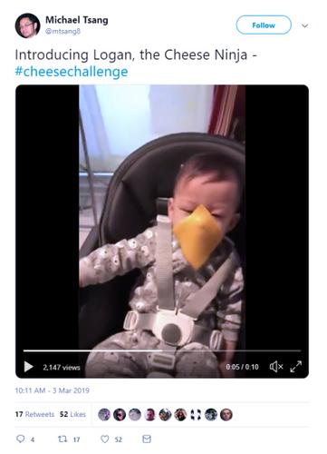 The "Cheese Challenge" Has Parents Throwing Slices on Their Baby's Faces