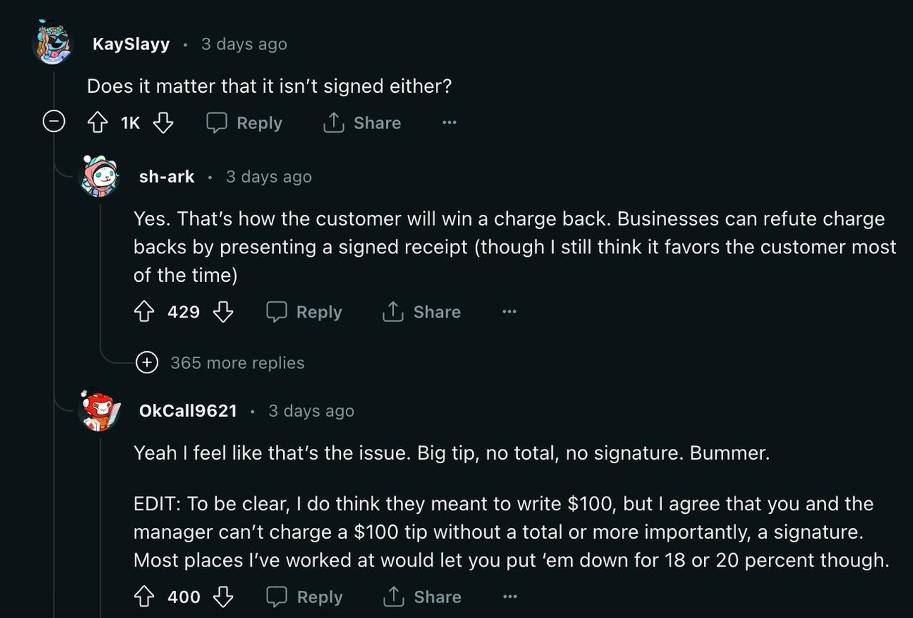 Unclear Tip Amount on Restaurant Bill Sparks Confusion