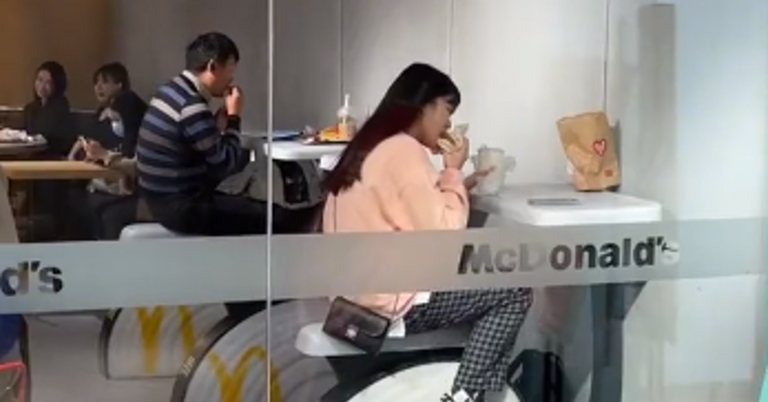 This McDonald’s Has Exercise Bike Seating and People Are Cracking Up