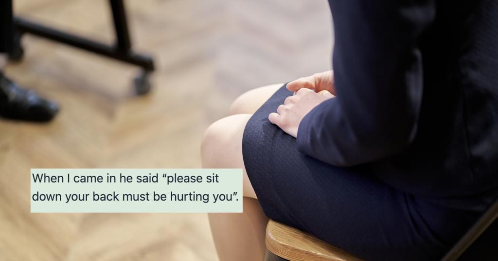 Woman Says Interviewer Made Creepy Comment About Her Chest