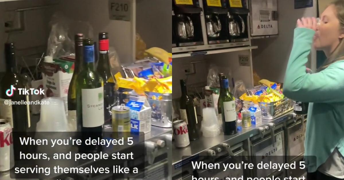 Delta Passengers Serve Themselves Alcohol After 5 Hour Delay