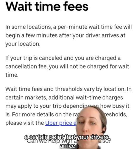 Uber Charges Wait Fee in Social Media Video