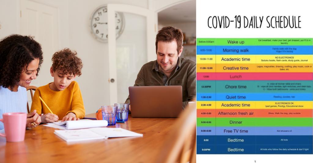 Looking for a COVID-19 Daily Schedule? Sample Charts to Keep Your ...