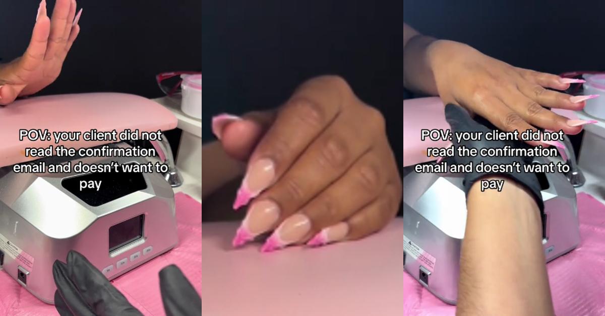 Woman Refuses to Pay for Nails, So Artist Cuts Them Off