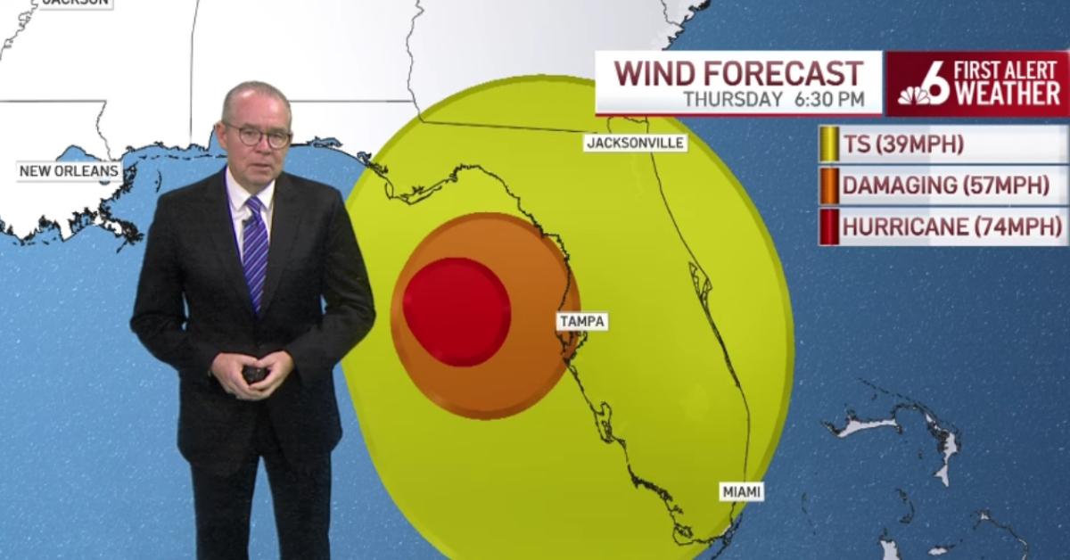 Meteorologist Gives Emotional Update as Hurricane Milton Approaches Florida