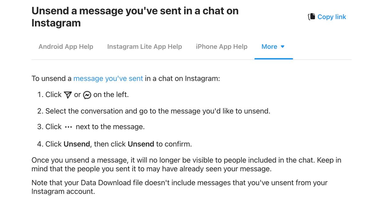 What Happens When You Unsend a Message on Instagram?