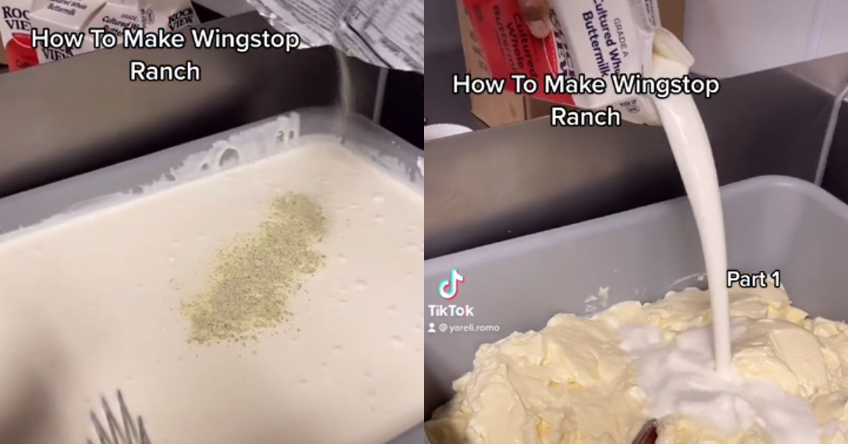 TikToker Exposes Wing Stop’s Ranch Recipe in Viral Clip