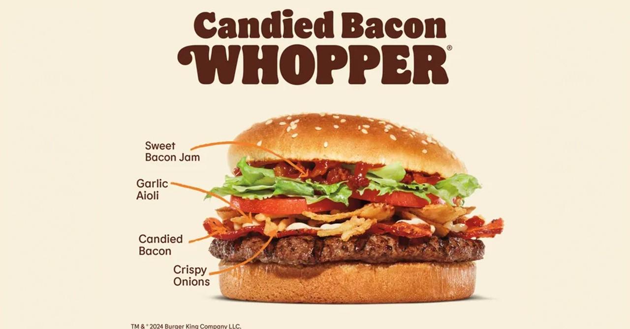 Where to Get the Candied Bacon Whopper at Burger King
