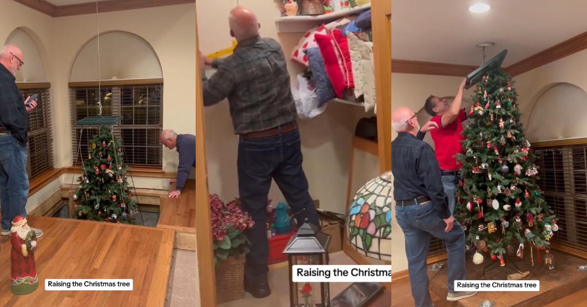 Homeowner’s Hideaway Christmas Tree Platform Stuns TikTok
