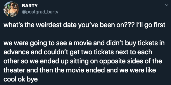 These Are the Weirdest Dates People Have Ever Been On