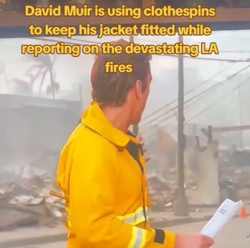 Here Are the Reactions to David Muir's Jacket Clothespins
