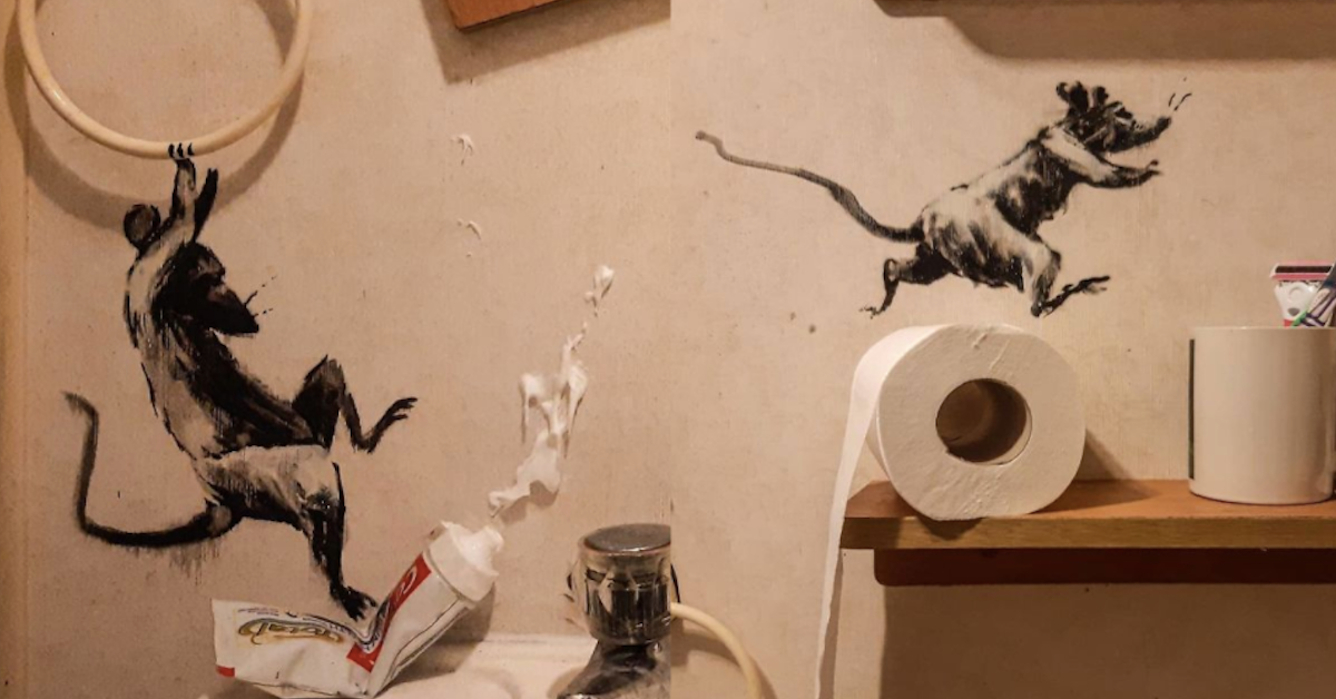 Street Artist Banksy Released New Work... From His Home Quarantine