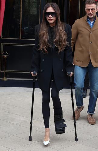 Why Does Victoria Beckham Use Crutches? 2024 Was Off to a Rough Start ...