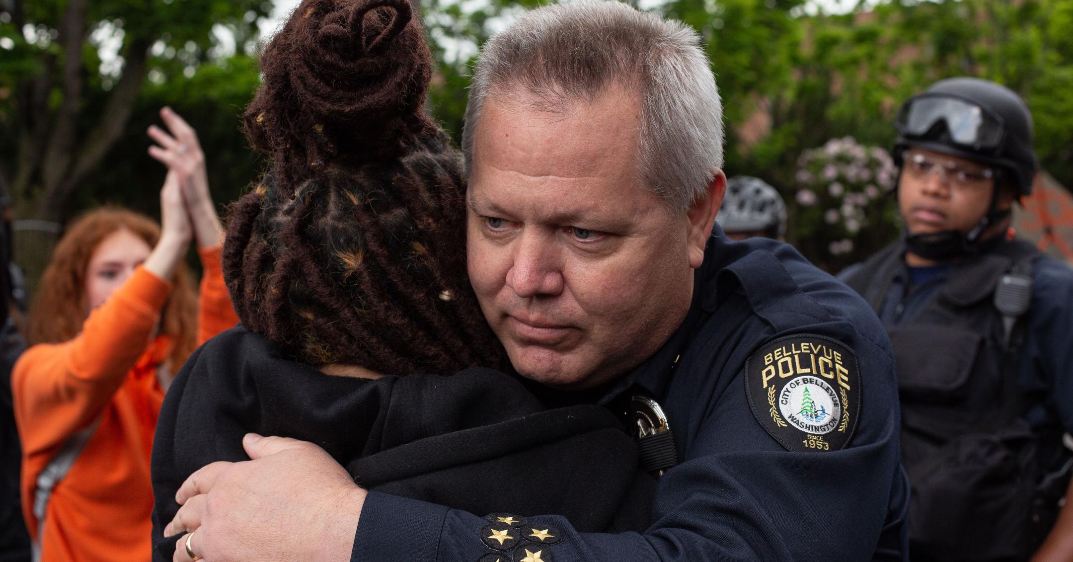 Police Officers Joined Protesters Marching Against Brutality In Many Cities