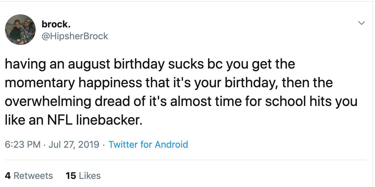 August Birthday Month Meme Roundup: Late-Summer Babies, Commiserate!