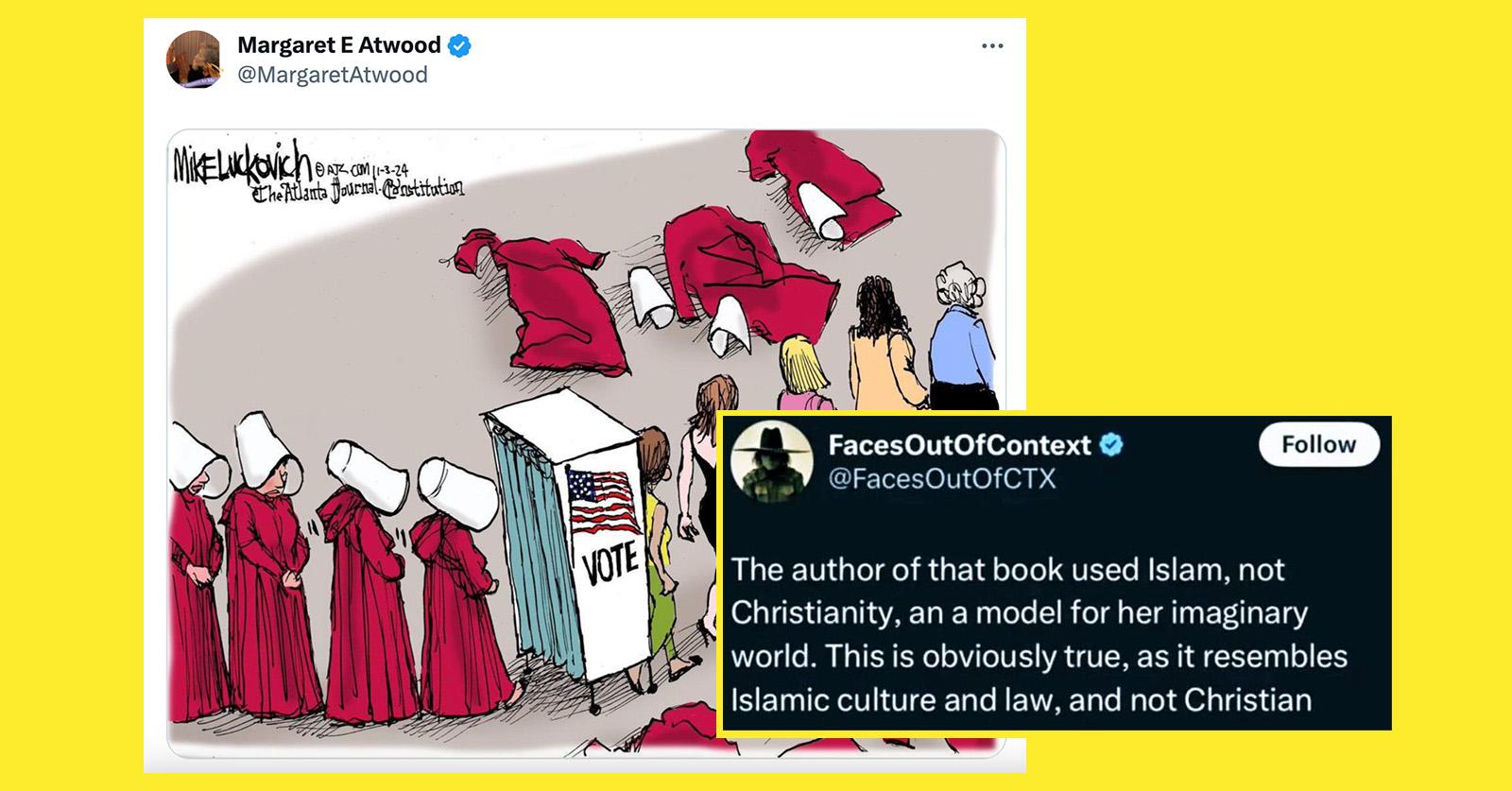 Guy Mansplains The Handmaid's Tale to Margaret Atwood