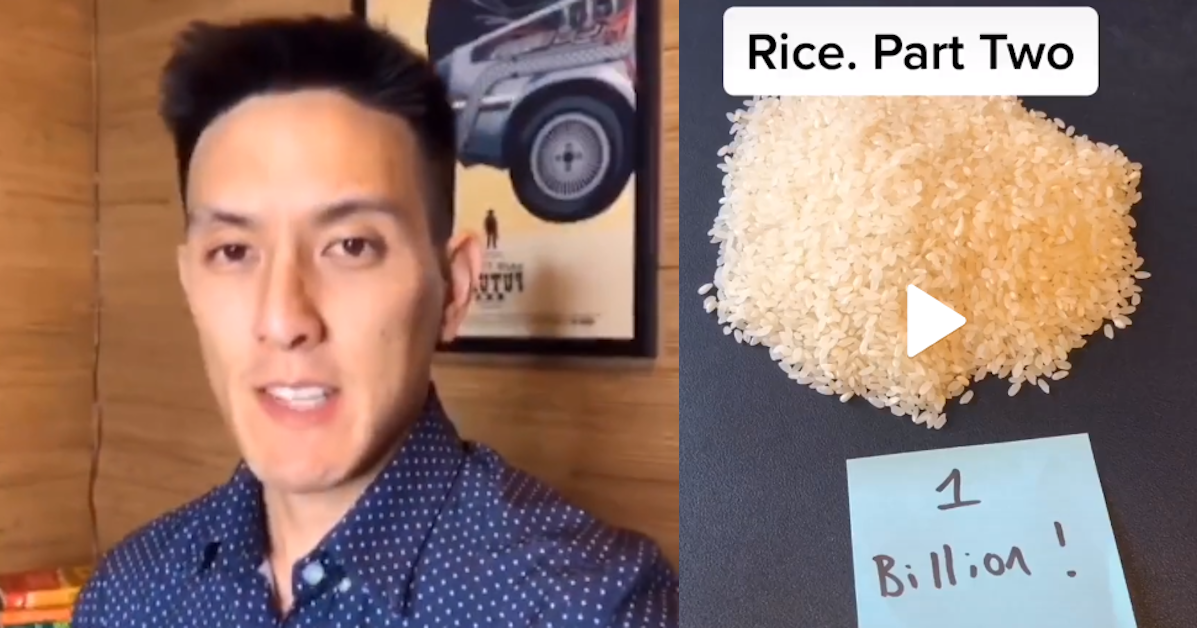 Man's TikTok Shows How Rich Jeff Bezos Is Using Grains of Rice