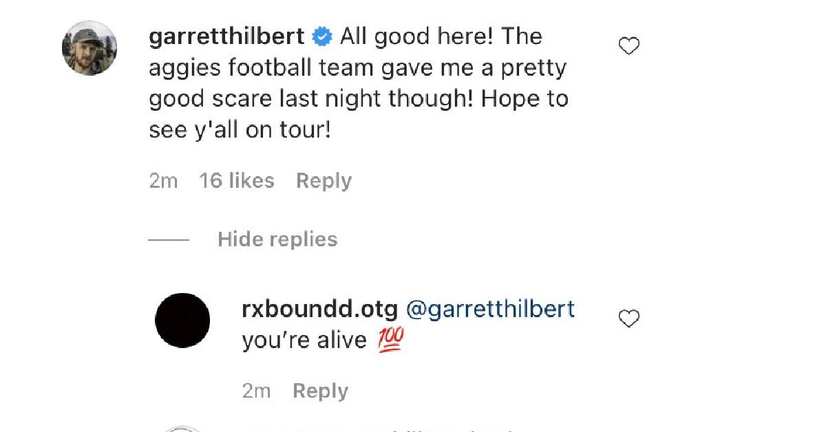 What Happened to Garrett from Dude Perfect? He Says He's Alive and Well