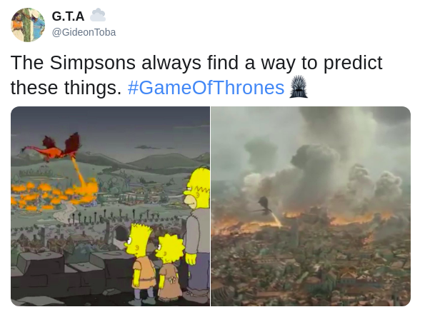'The Simpsons' Pointed out This Massive 'Game of Thrones' Plot Twist 2 ...