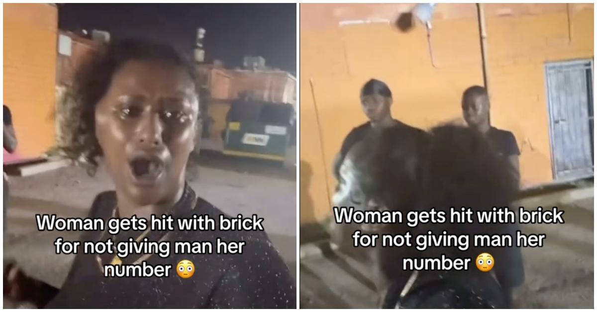 Woman Gets Hit With a Brick for Turning Down a Man