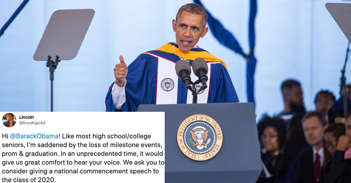 Campaign for a Virtual Commencement Speech From Barack Obama Goes Viral