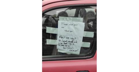Car Owner Responds to Passive Aggressive Note on Window