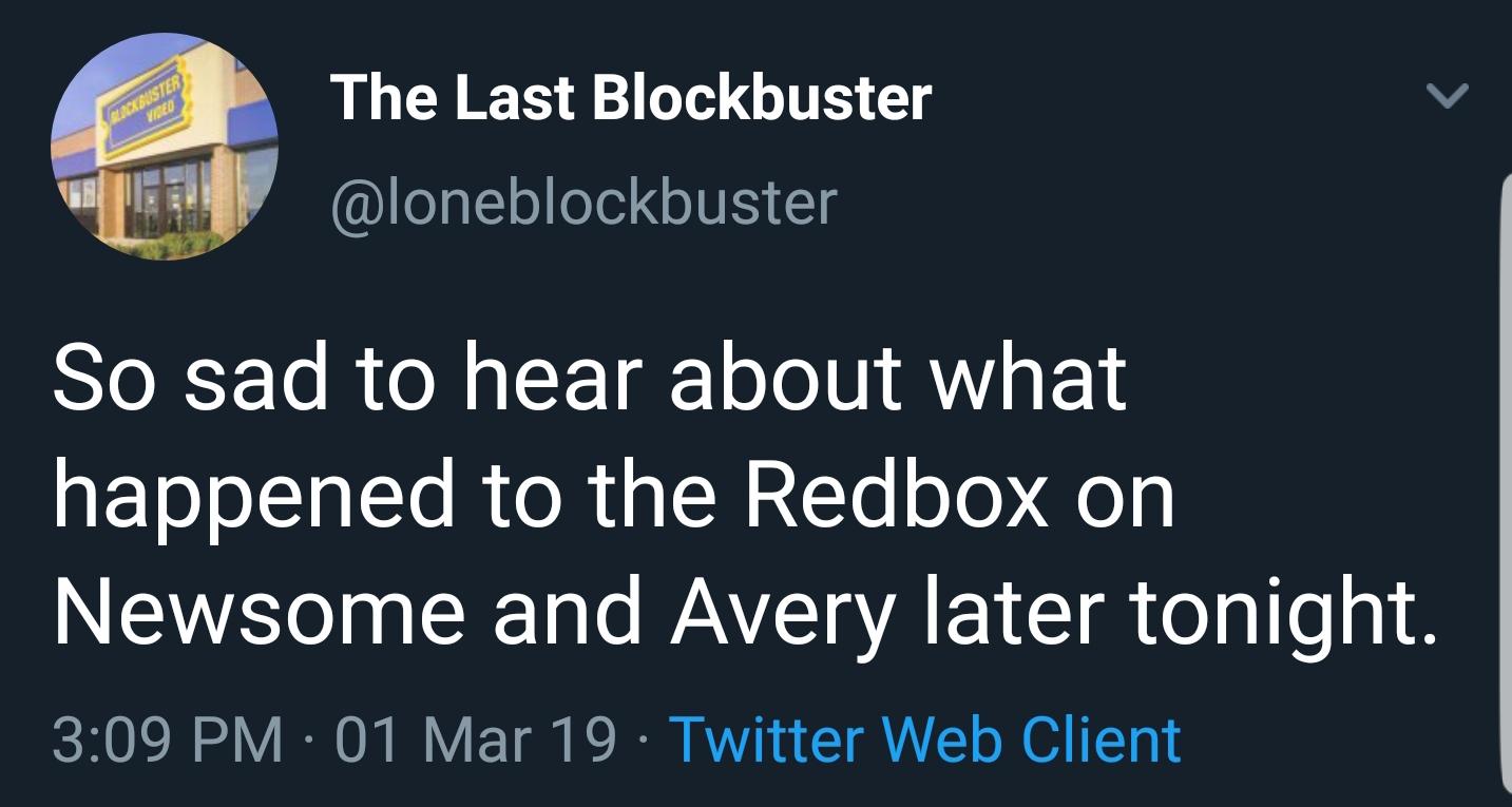 The Last Blockbuster Video Has a Twitter Account That's Very Self-Aware