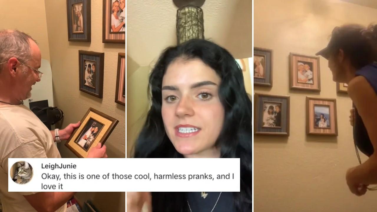 Ultimate Prank: Daughter Photoshops Face Into Family Photos