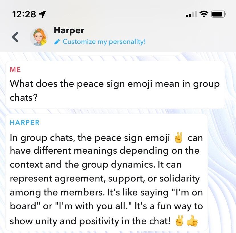 The Meaning of the Peace Sign Emoji on Snapchat, Explained