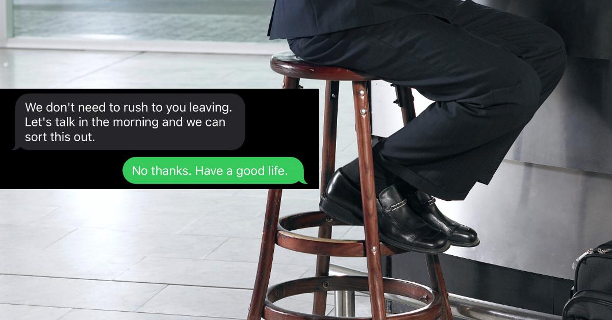 Boss Scolds Employee for Sitting Down at Work