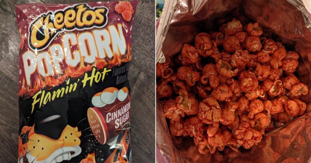 We Tried That: Cheetos Flamin' Hot Cinnamon Sugar Popcorn