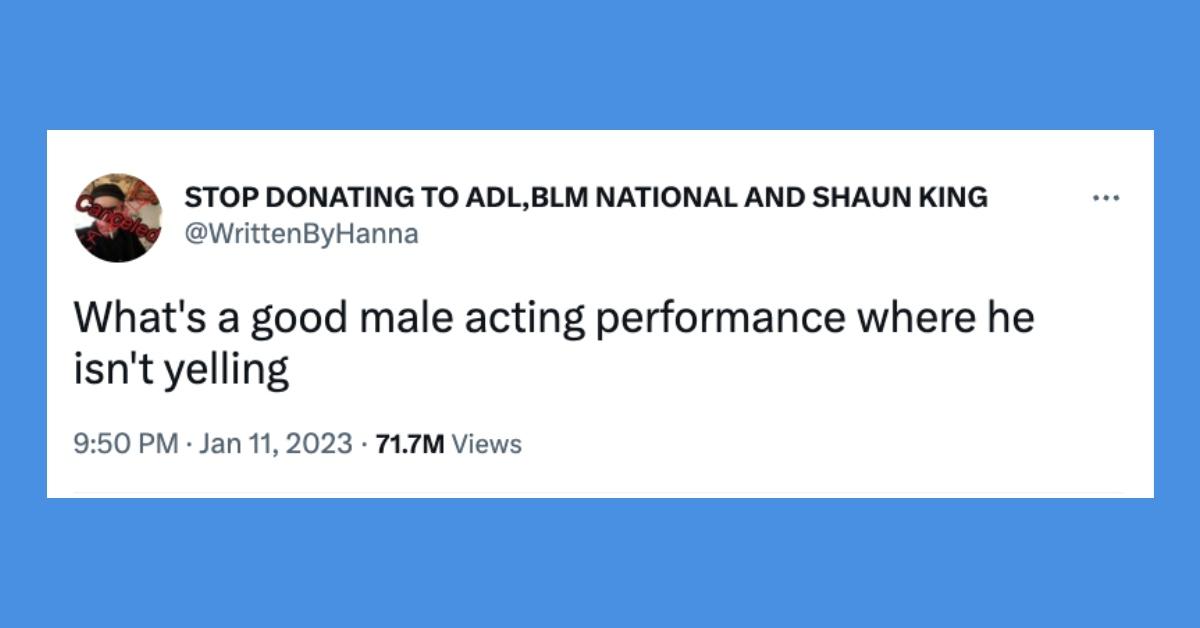 Inside Twitter's "What a Good Male Performance" Trend