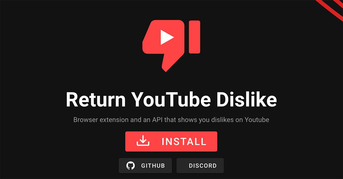 Why Is the Return YouTube Dislike Extension Not Working?