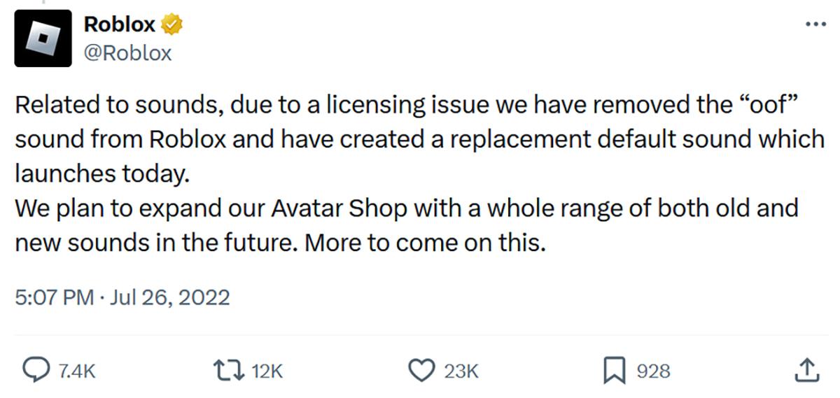 Why Did Roblox Change the Oof Sound? Here's What to Know