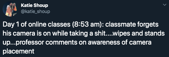 Turns out Online Classes and Meetings Can Be Very Awkward