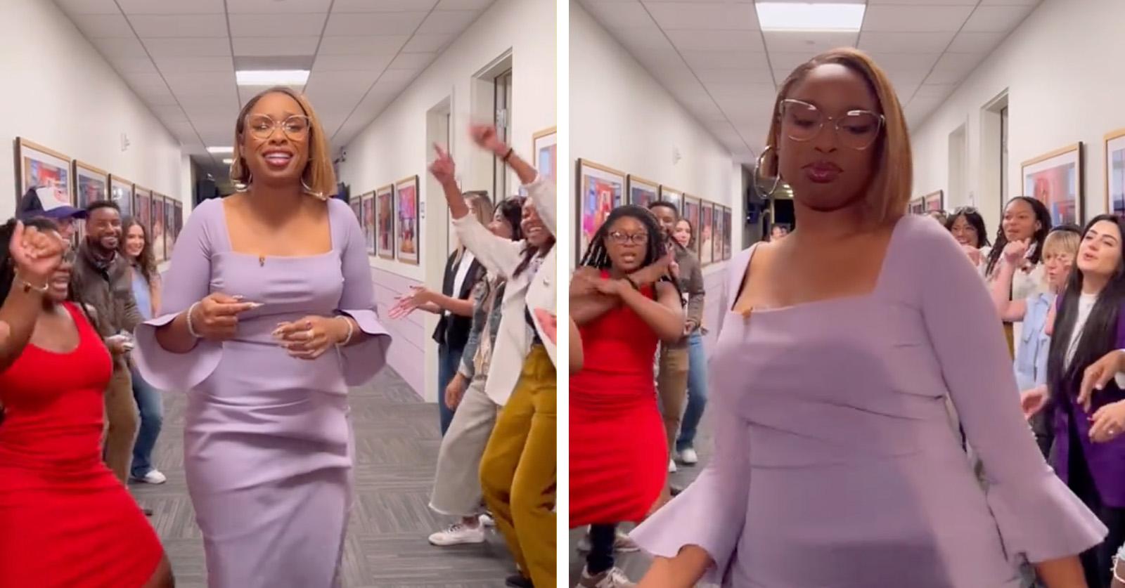 Jennifer Hudson Show Hallway Hype Walks Charm Fans