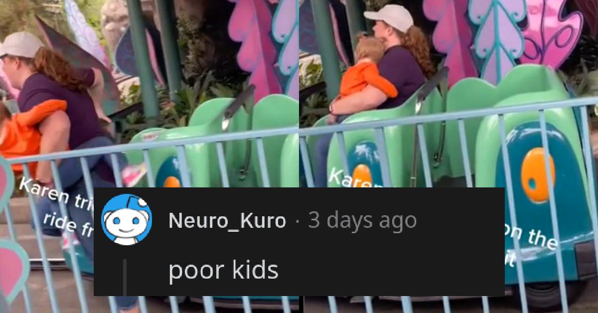 Rude Disney Mom Pulls Karen Move on Kid’s Ride