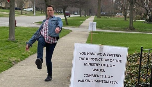 Family Designates Sidewalk as Monty Python ‘Ministry of Silly Walks ...
