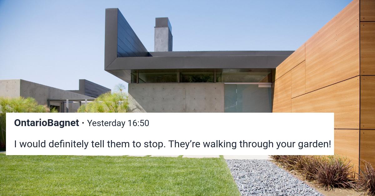 Mom Angry at Neighbors Who Keep Cutting Through Her Lawn