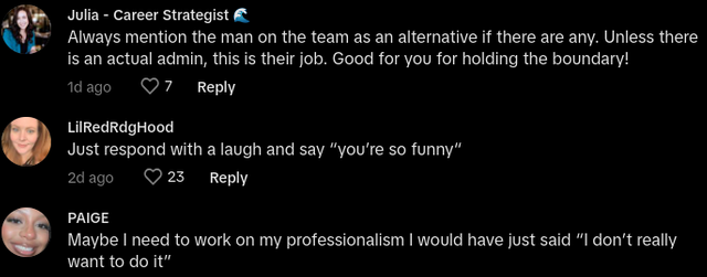 Woman Refuses to Do “Office Housework” at Her Job