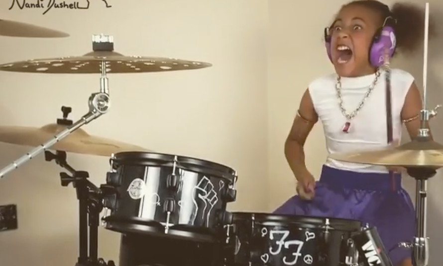 Who Is Drummer Nandi Bushell? At 10, She's Already Played With Her Idol