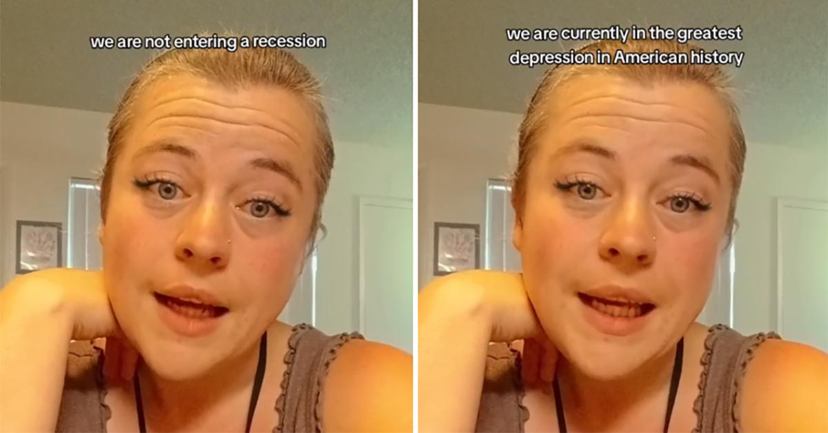 Woman Argues U.S. Is in a Depression, Not a Recession