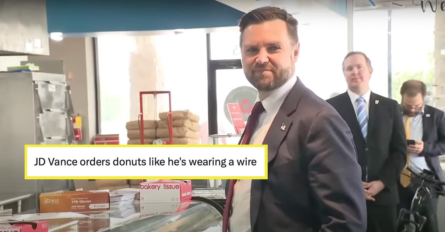JD Vance's Awkward Donut Shop Encounter Is Going Viral