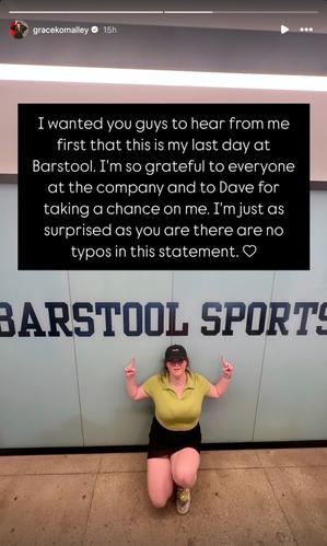 Why Did Grace O'Malley Leave Barstool? Here's What We Know