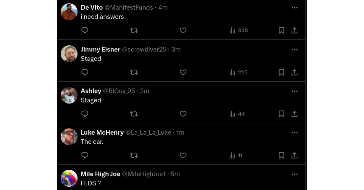 Some People Believe Trump Staged the Rally Shooting