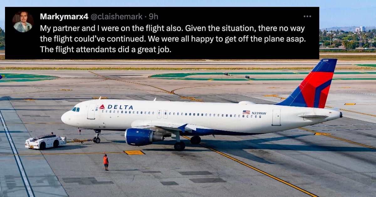 Apparently diarrhea was running down the aisle of the plane